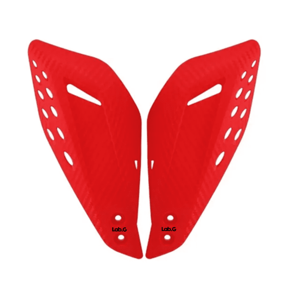 Protector Manubrio Moto Cubrepuño Universal Para Motocros Lab.G, Rojo ...