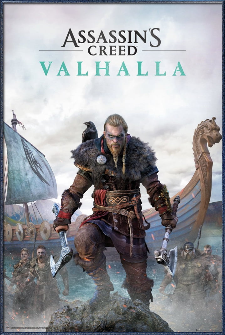 Assassin's Creed: Valhalla - Framed Gaming Poster (Game Cover) (Size ...