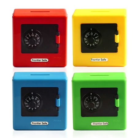 Jinveno Combination Lock Money Coin Saving Storage Box Money Boxes Code ...