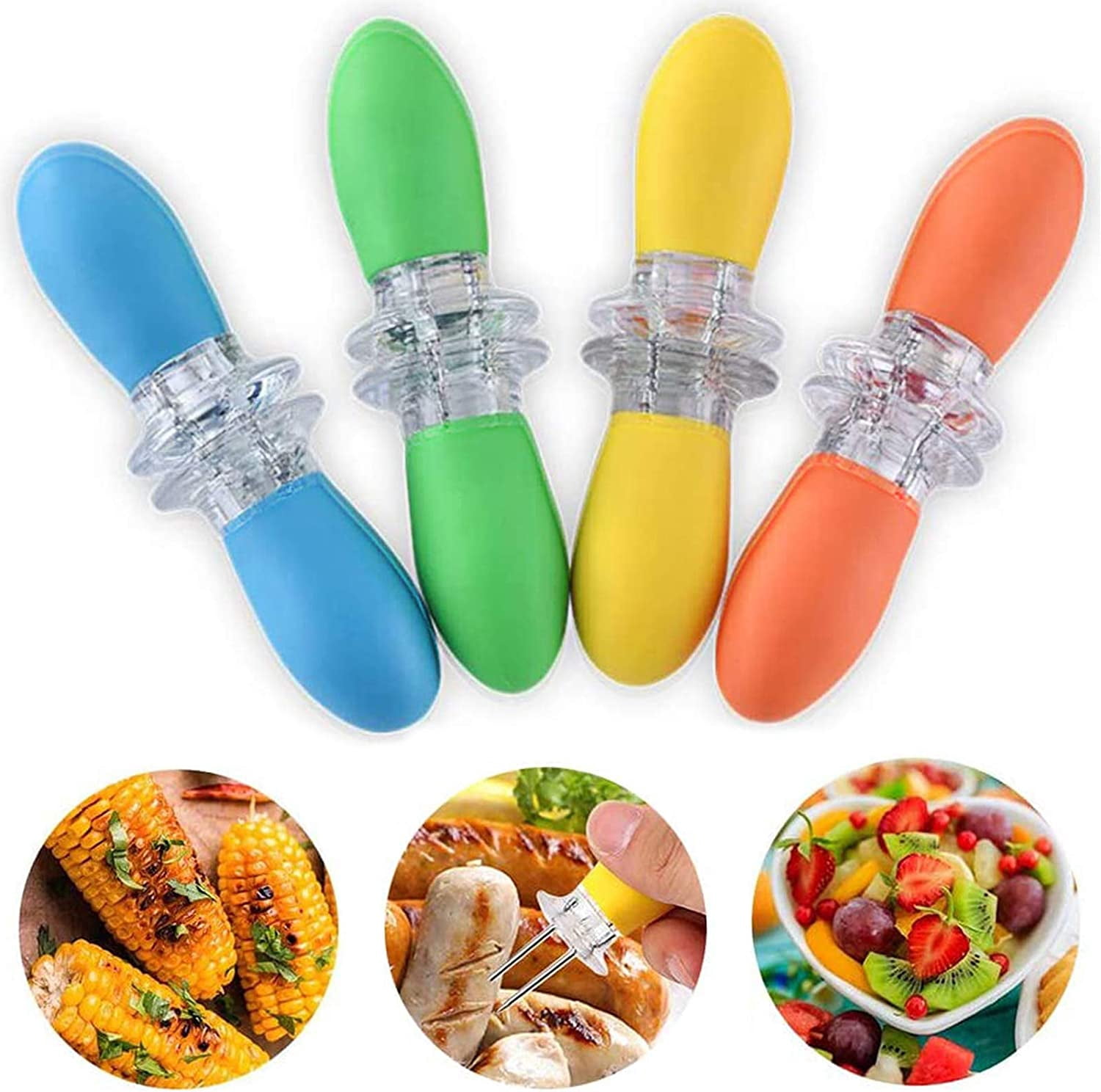 Corn Cob Holders Fork Corn Holder Stainless Steel Corn Cob Holder ...