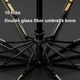 GZhLonKiMa Strong Wind Resistant 10K Automatic Umbrella Rain Women Windproof 3Folding Crystal ...