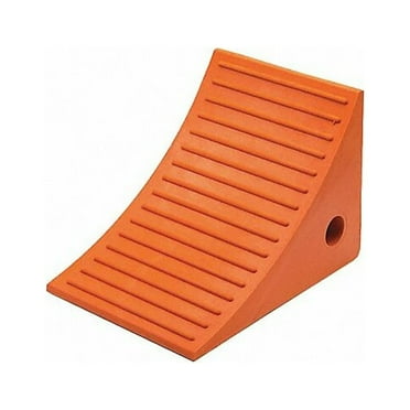Checkers Wheel Chock,17" D,14" H,14" W,Orange UC1210 - Walmart.com