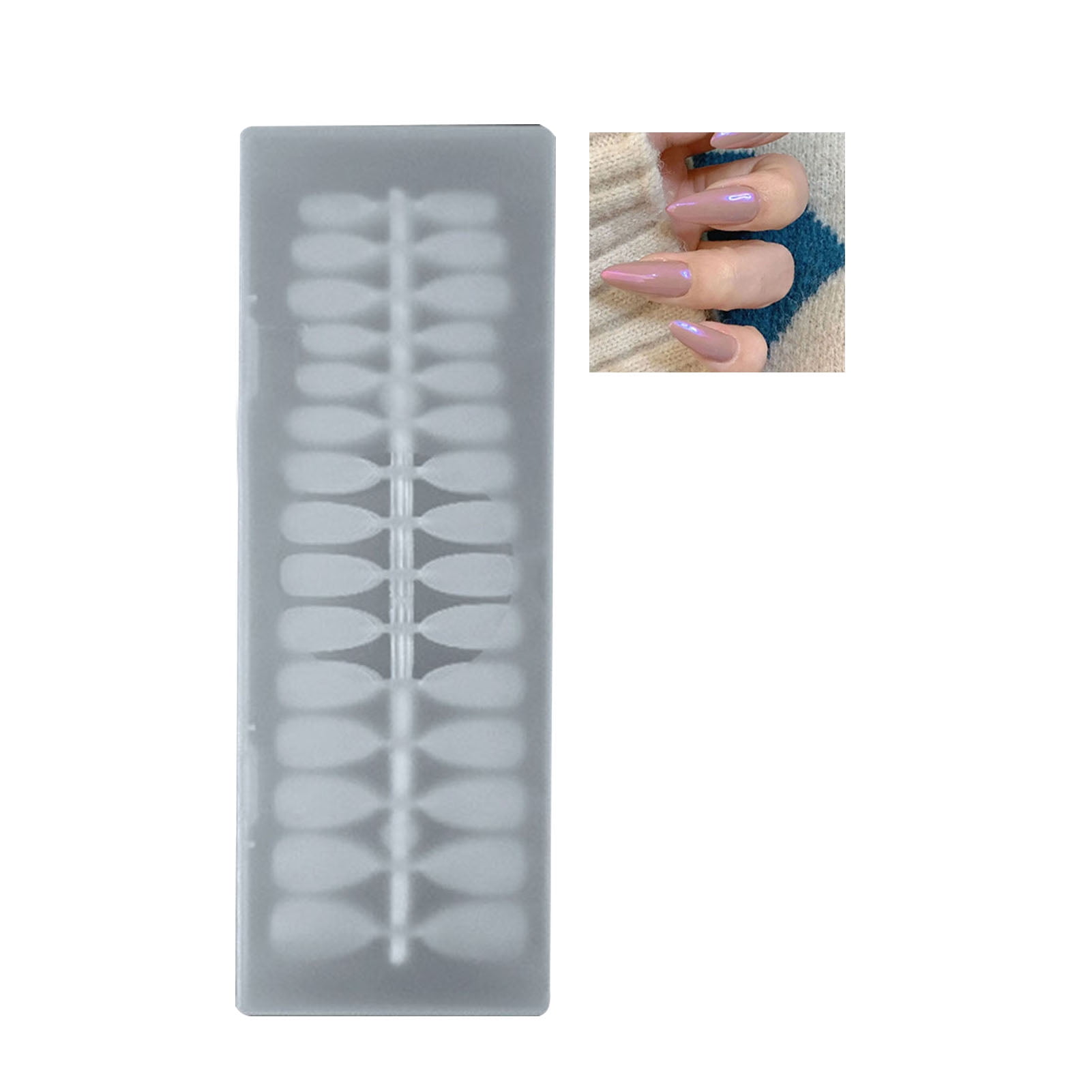 Hesroicy 300Pcs False Nail Grinding-free Traceless Ultra Thin DIY 1mm ...