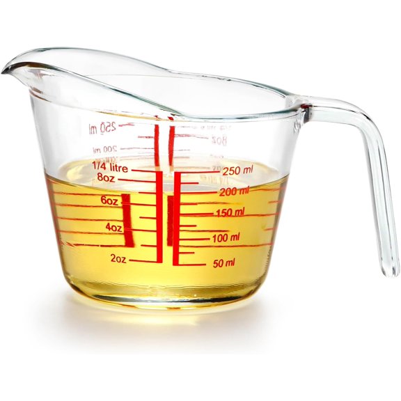 Anchor Hocking 2 Qt. Graduated Glass Measuring Cup / Batter Bowl with ...