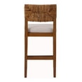 "Home Square 27"" Height Seat Abaca Counter Stool with Wooden Legs in ...