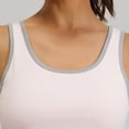 2 Piece Breathable Fitness Clothes Set With Sleeveless Padded Top and ...