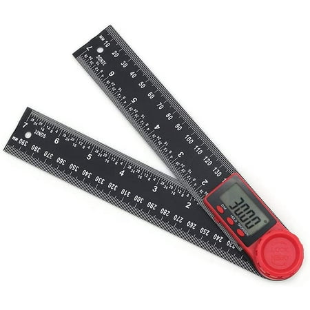 Bail Vernier Caliper 2 in 1 Digital Display Angle Ruler Protractor Digital Caliper Black Vernier ...