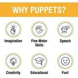 14' Cindy Peach Girl Hand Puppet with Moveable Mouth for Adults and ...