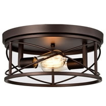 Franklin Iron Works Eagleton Modern Farmhouse Ceiling Light Flush Mount ...