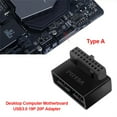 Right Angled USB 20-pin Extension Adapter Desktop Motherboard 90 Degree ...