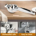 BUSATIA Lemon Squeezer, Heavy Duty Handheld Citrus Juicer, Stainless Steel Manual Lime and Lemon ...