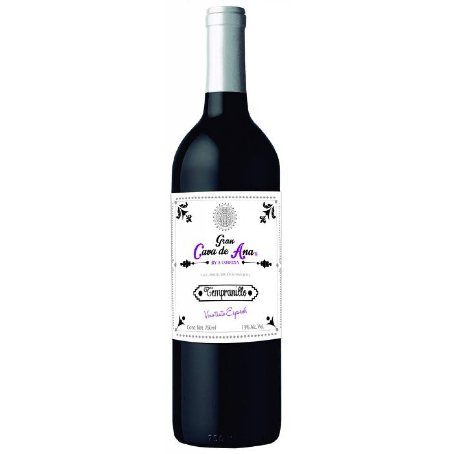 Caja de 12 Vino Tinto Gran Cava De Ana Tempranillo 750 ml Gran Cava De ...
