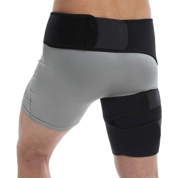 Groin Support Bandage, Adjustable Compression Wrap for Hip, Groin ...
