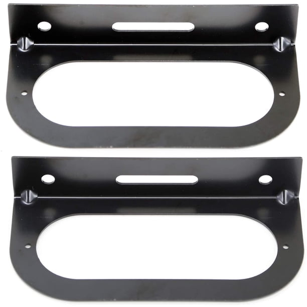 LIBRA Set of 2 Trailer 6" Oval Tail Light Steel Mounting Brackets ...