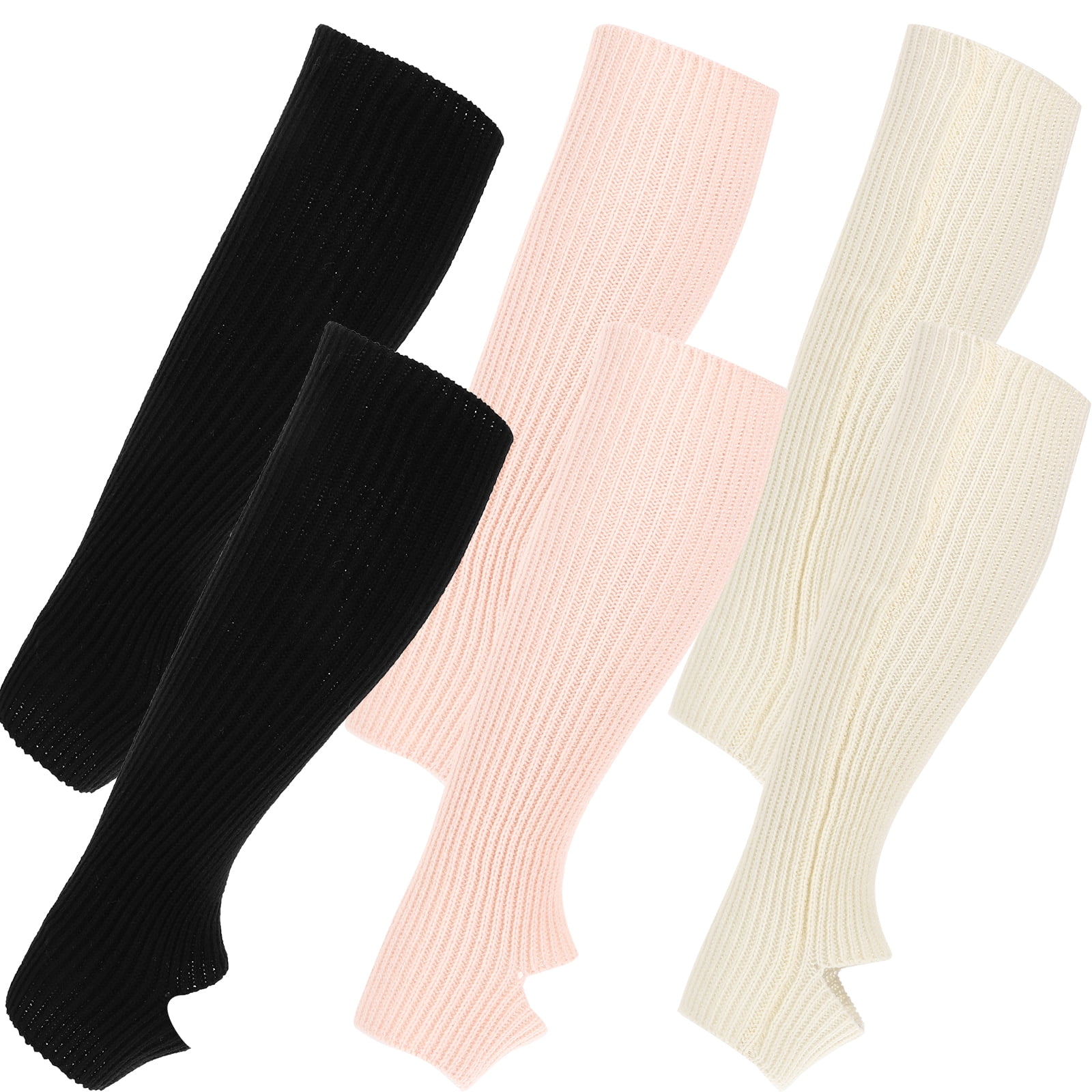 3 Pairs Ballet Dance Leg Warmers Yoga Leg Warmers Warm Leg Warmers for ...