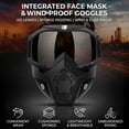 Detachable Full Face Goggle Mask, Full Face Protection with Detachable ...