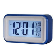 SXE86034 1" BLUE LED ALARM CLOCK W/2A USB - Walmart.com
