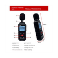 Digital Sound Level Meter Sound Meter For Classroom Home Street 30 130dba Db Meter To Measure
