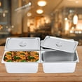4 Pack 6" Deep Stainless Steel Steam Table Pans Hotel Food Prep Pan ...