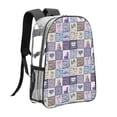 Easygdp Lavender Flowers Clear Backpack, Transparent Bookbag for School ...
