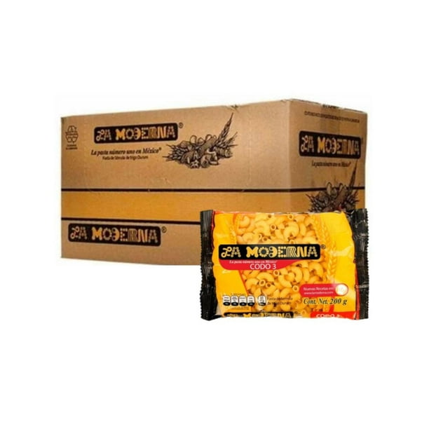 Pack de 20 Sopa para Pasta La Moderna Codo #3 200 gr | Bodega Aurrera ...