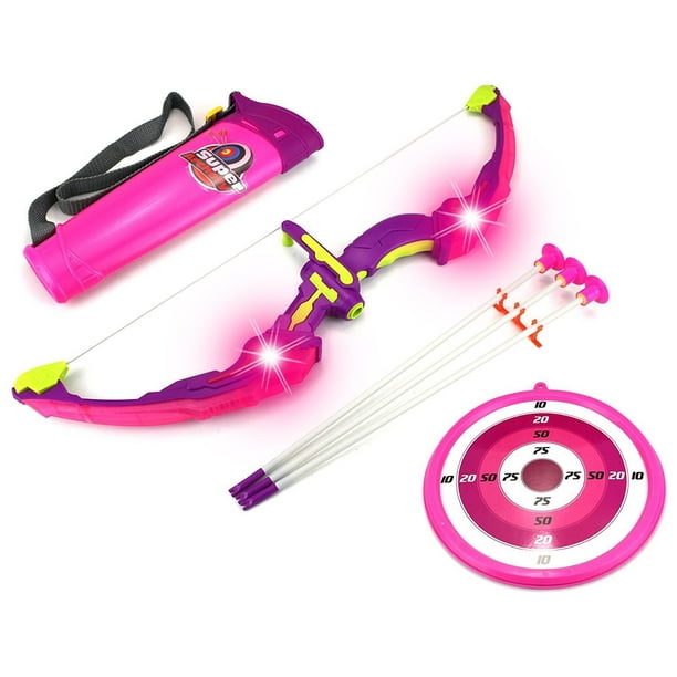 Light Up Night Princess Bow & Arrow Children's Kid's Toy Bow and Arrow ...