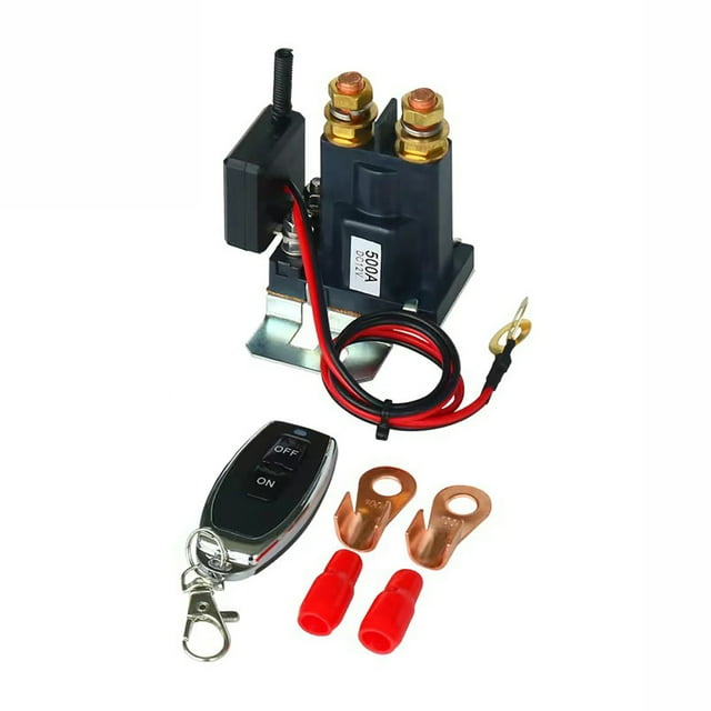 500A 12V/24V Automotive Remote Battery Disconnect Switch with Fire ...