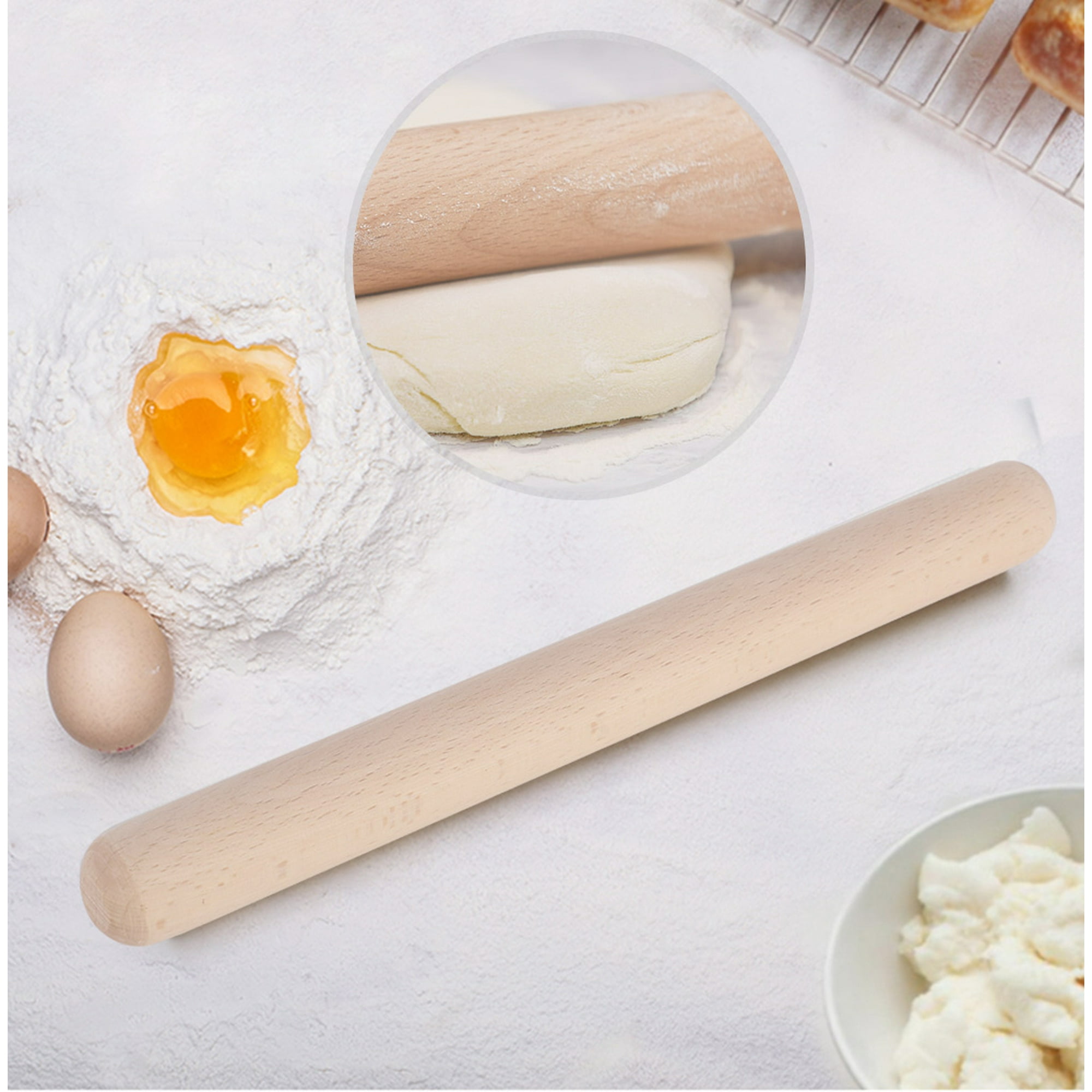Click here for Noref Home Solid Wood Rolling Pin Cake Pastry Pizz... prices