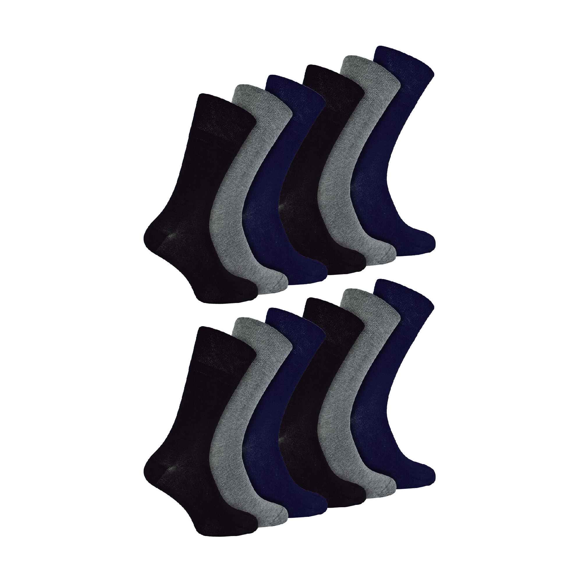 Click here for Iomi - 12 Pairs Mens Diabetic Bamboo Socks Extra W... prices