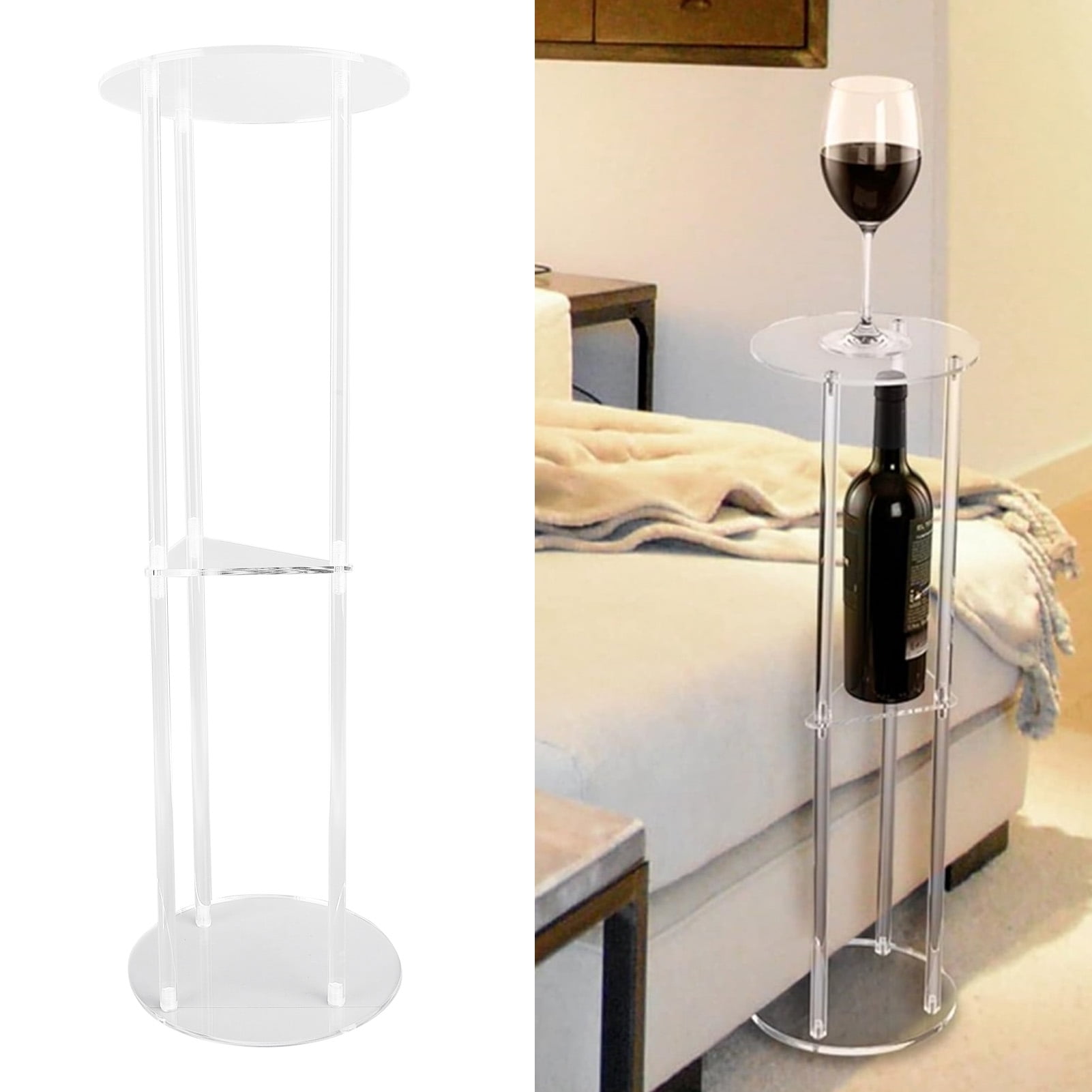 Click here for Mgaxyff Clear Small Acrylic Drink Table  Sturdy Sm... prices