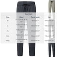 GSPCLAM Men's Pants Stretchy Fit Drawstring Pants for Commute, Solid ...