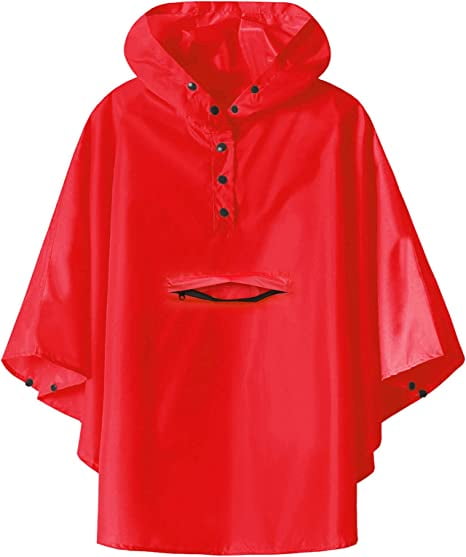 SaphiRose Kids Rain Poncho Jacket Waterproof Outwear Rain Coat ...
