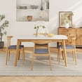 LHYY 5-Piece Mid-Century Modern Dining Set-Solid Wood Frame Table+4 ...