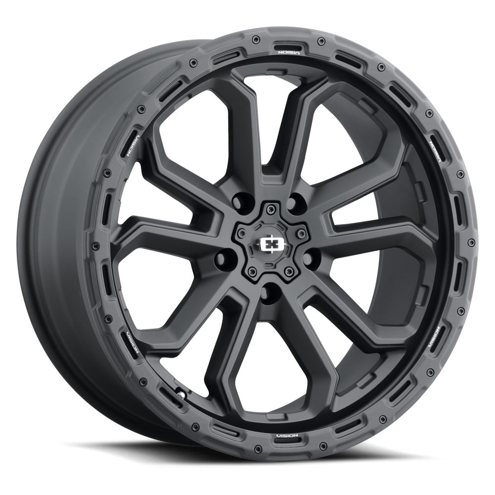 20x9 Vision 405 Korupt Satin Black Wheel 5x150 (12mm) - Walmart.com