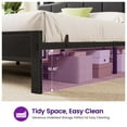 Greenstell King Size Bed Frame with Charging Station, LED Lights ...
