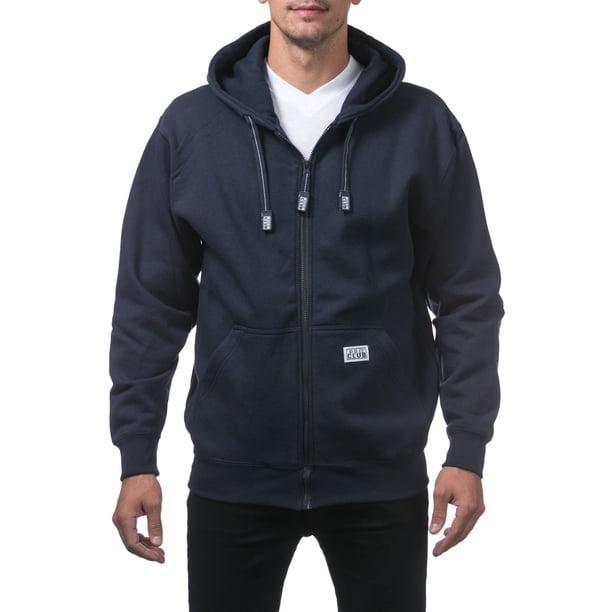 Pro Club Men's Heavyweight Full Zip Fleece Hoodie - Walmart.com