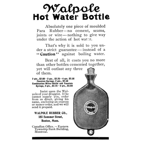 Ad: Hot Water Bottle, 1911. /Namerican Magazine Advertisement For ...