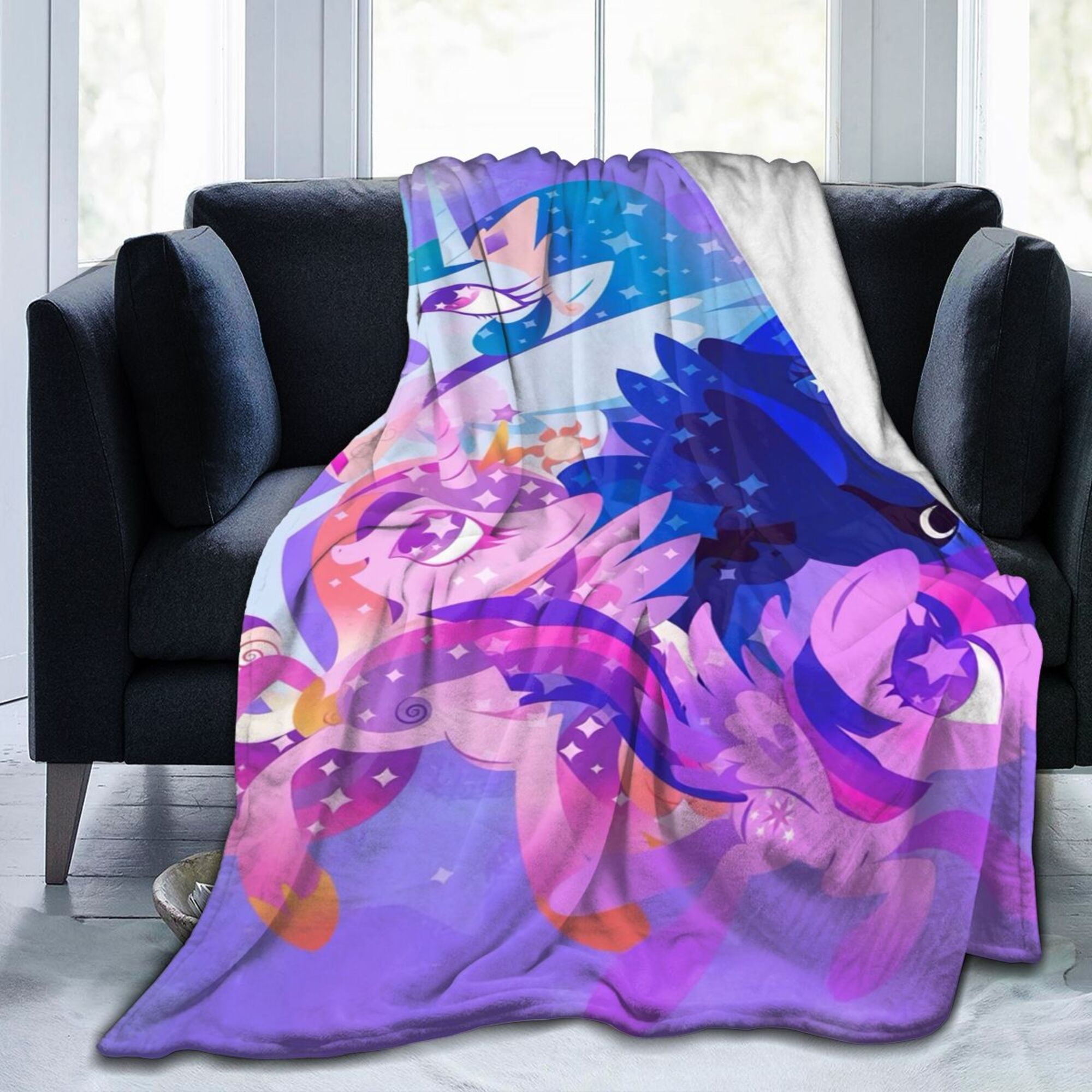 Manta de dibujos animados de My Little Pony, suave y acogedora manta de ...