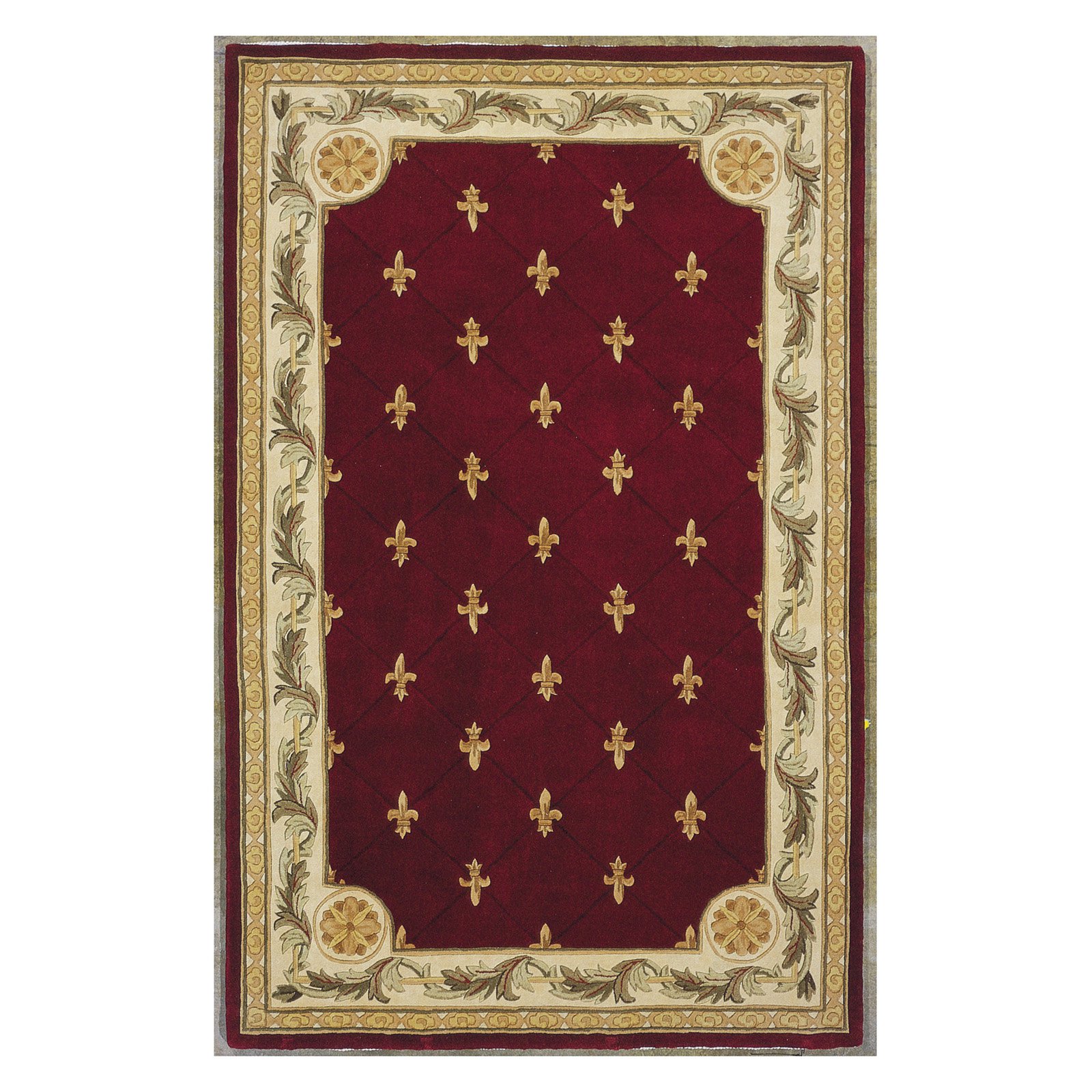 KAS Rugs Jewel 03 Fleur-De-Lis Area Rug - Walmart.com