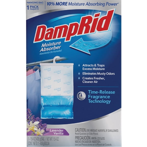 DampRid FG50T Hi-Capacity Moisture Absorber, 4-Pound Tub Pack of 3 ...