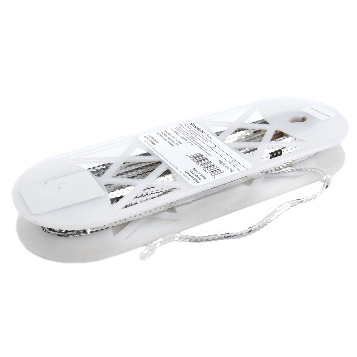 Wrights Iridescent Single Sequin, 1/4" x 24 yds, Silver - Walmart.com