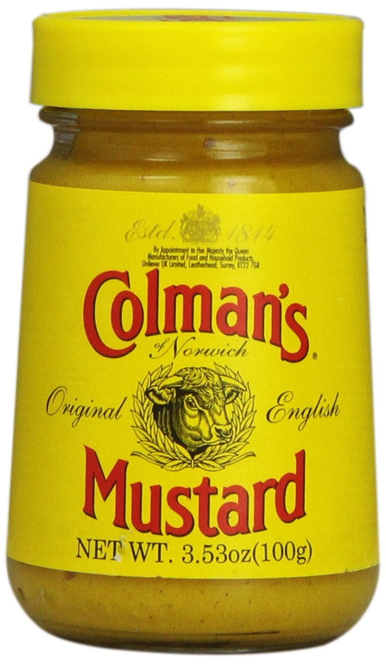 Colman's, Mustard Glass Jar, Original, 28 Ounce Pack of 8 - Walmart.com