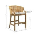Fixed Cushioned Seat Counter Stool+Solid Wood Structure"-"Family ...