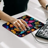 Colorful Butterfly Mouse Pad, Personality Design Rubber Base for Office ...