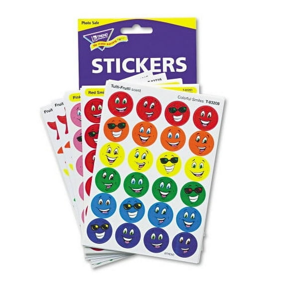 2PK TREND Stinky Stickers Variety Pack, Positive Words, Assorted Colors ...