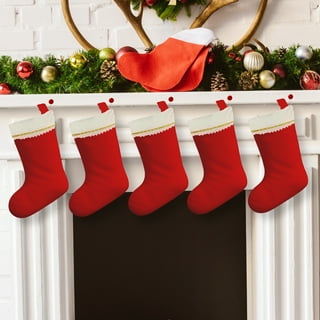 Bucilla Felt Stocking Applique Kit 18" Long-Fireplace Folly - Walmart.com