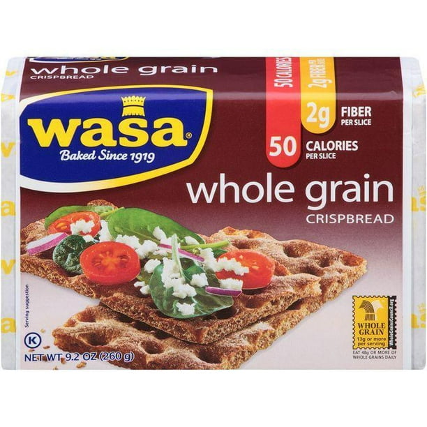 Wasa whole grain crispbread, 9.2 oz (pack of 12) - Walmart.com ...