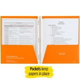 Five Star 2-Pocket Folder with Prong Fasteners, Red (34557) - Walmart.com