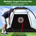 10x7ft Golf Practice Net with Tri-Turf Mat - Heavy-Duty Backyard ...