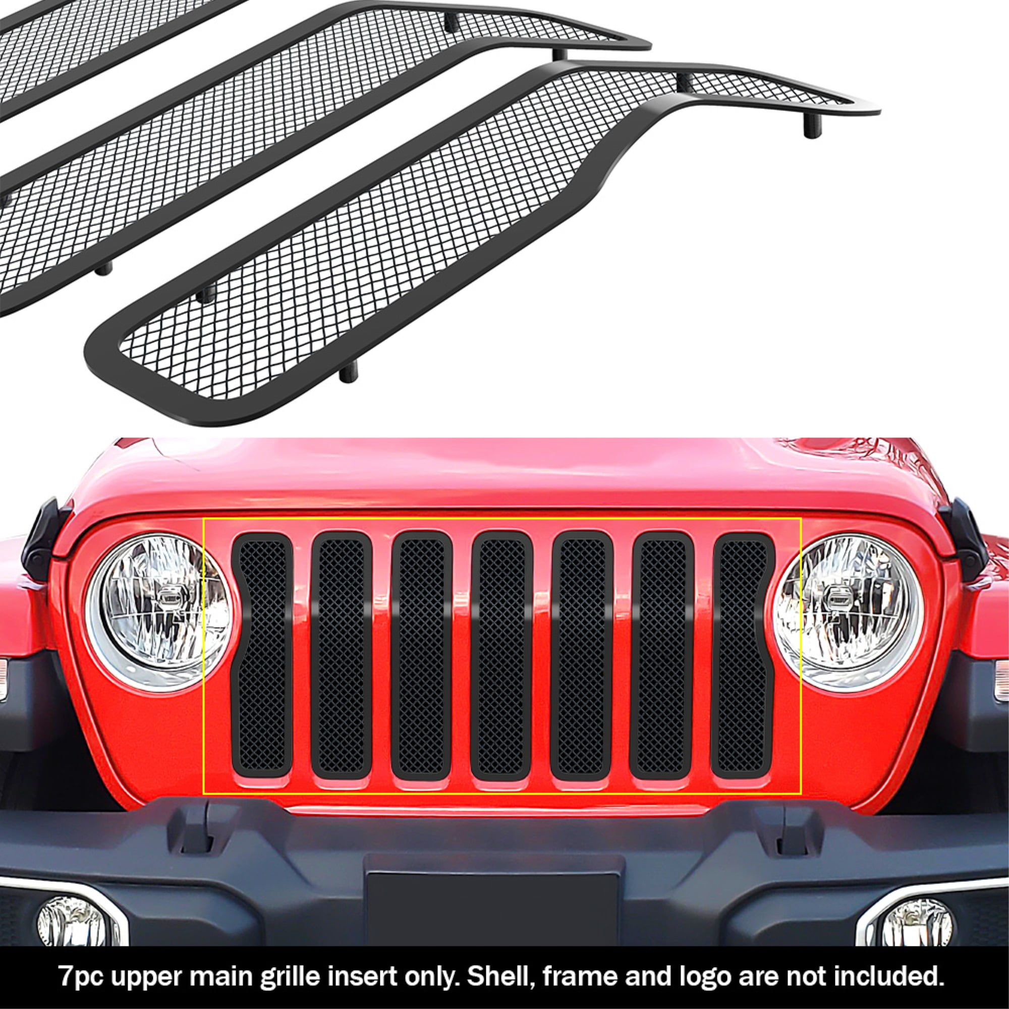 2020-2021 Jeep Gladiator Stainless Steel Black Powder Coated Finish 1.8 ...
